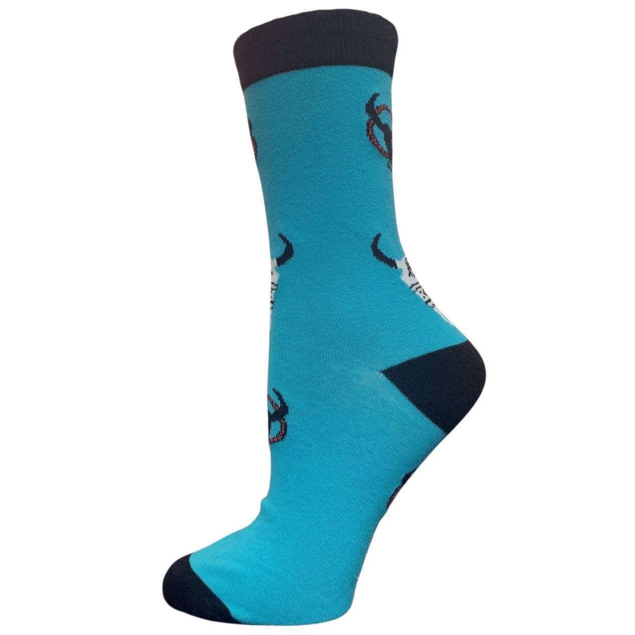 Austin Accent Southwestern Steer Skull Socks 3433N – Wild Bill's ...