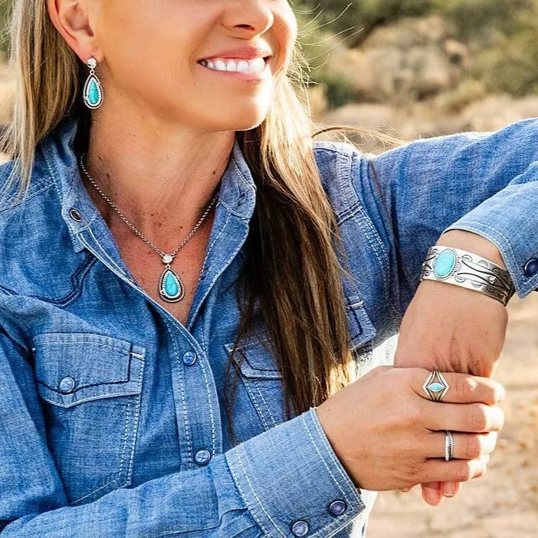 Montana Silversmith Tied & True Turquoise Necklace NC5858 – Wild Bill's ...