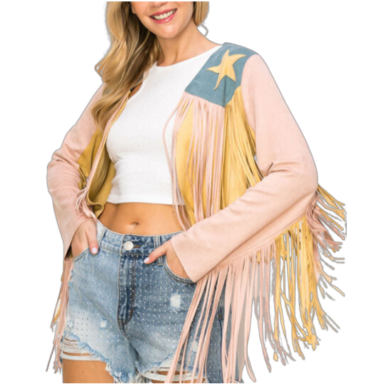 Vocal Fringe and Star Pink Women's Jacket K2409LJ – Wild Bill's Western ...