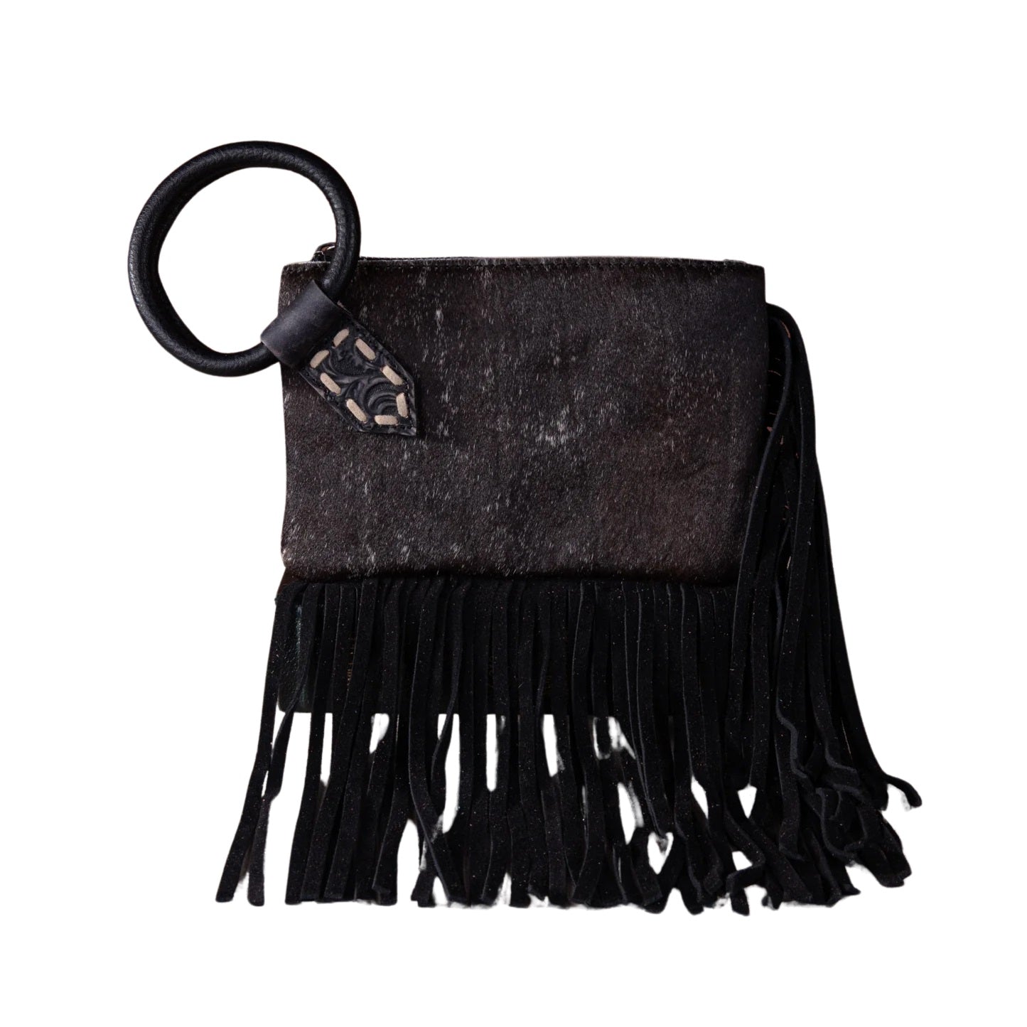Trinity Ranch Cowhide Fringe Clutch TR167-A181BK – Wild Bill's Western ...