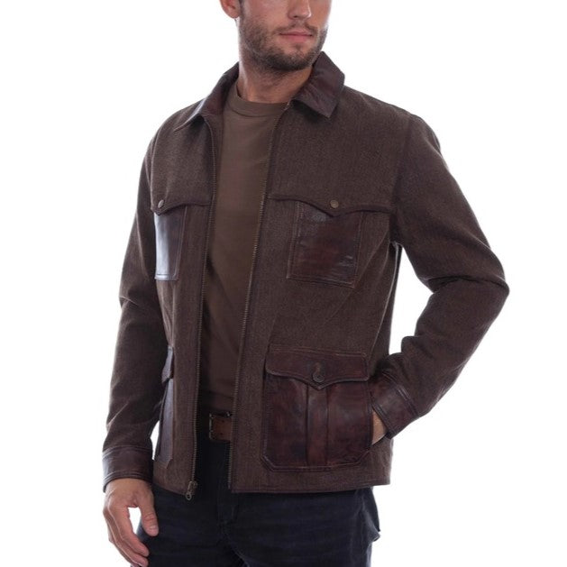 Scully Canvas Leather Trim Men's Jacket 2006-259 – Wild Bill's Western ...